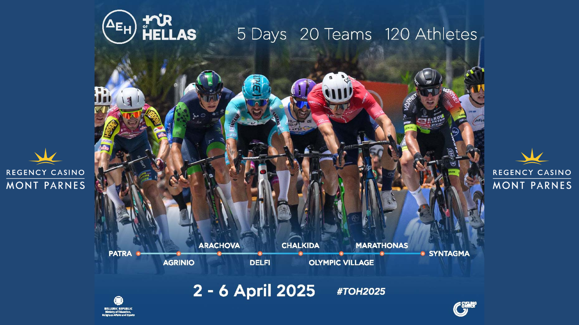 Το Regency Casino Mont Parnes μεγάλος χορηγός του ΔΕΗ Tour of Hellas ...